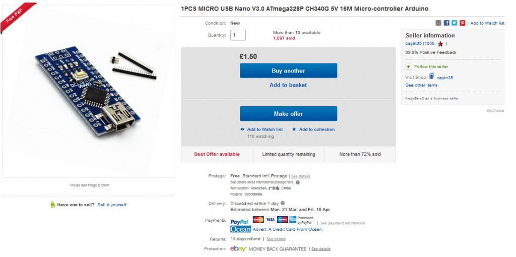 Chinese Arduino Nano clones with CH340 USB chips and Windows 7 ...